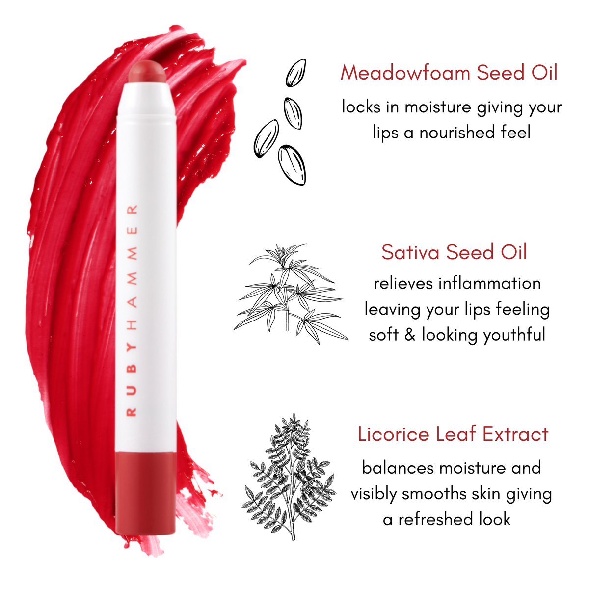 RUBY HAMMER LIP SERUM BALM DUO