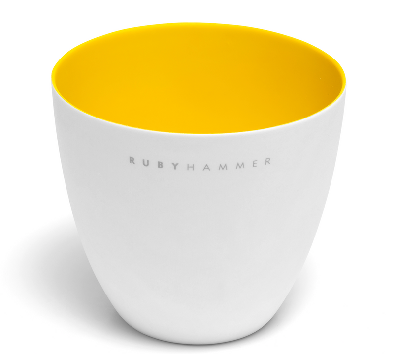 RUBY HAMMER PORCELAIN BRUSH HOLDER (sml / lrg)